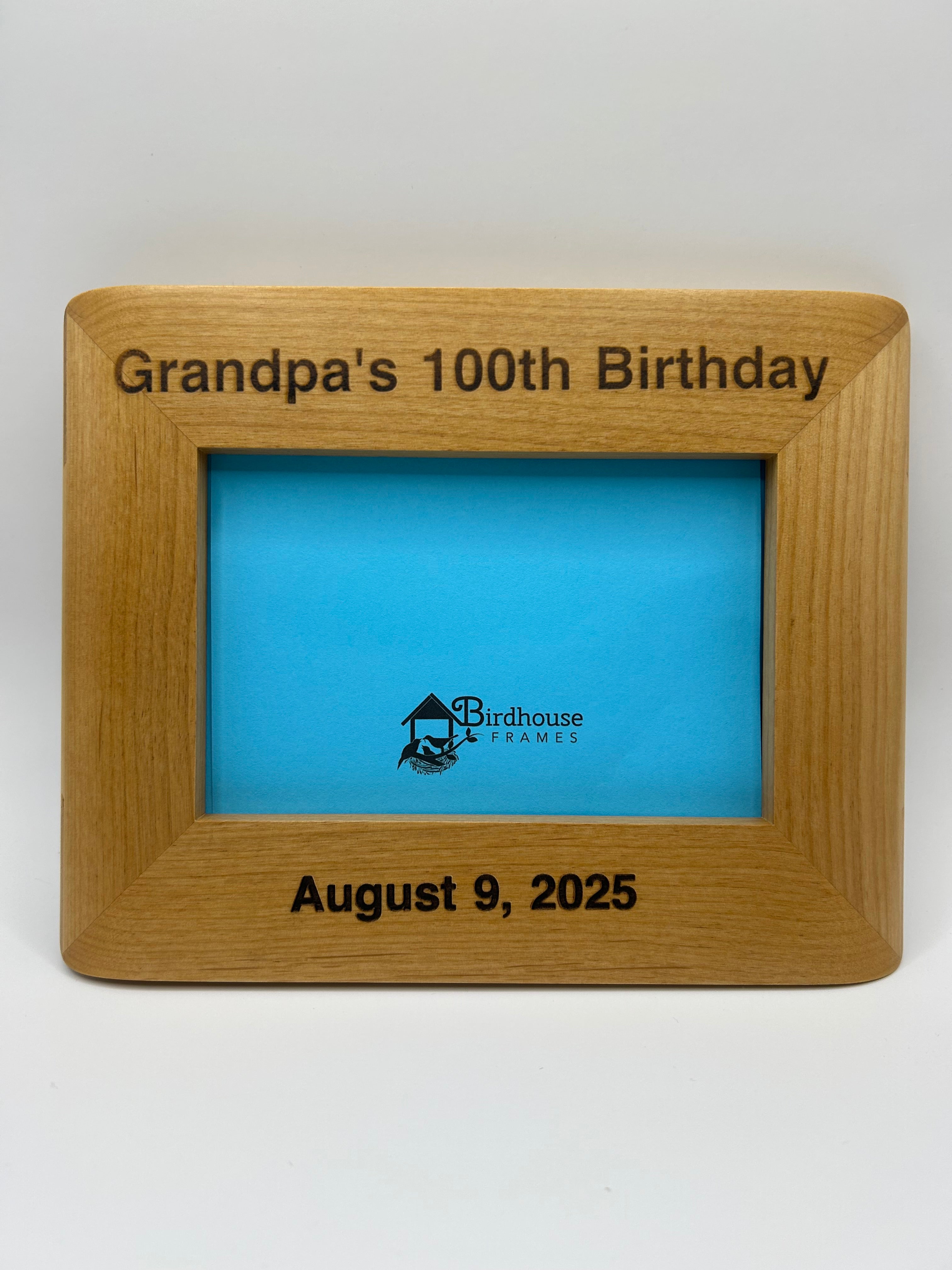 custom birthday frame – Birdhouse Frames